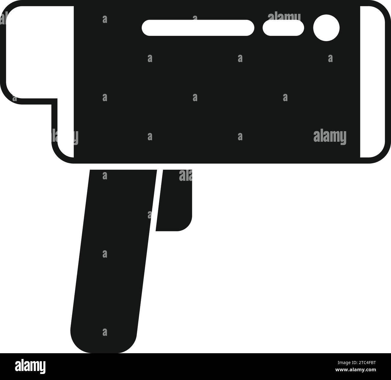 Speed radar alert icon simple vector. Vehicle tool. Limit device control Stock Vector Image ...