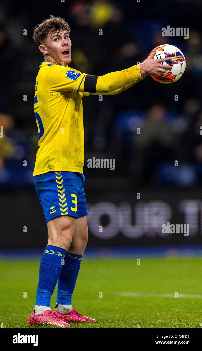 Brondby, Denmark. 10th Dec, 2023. Mathias Kvistgaarden (36) of Broendby ...