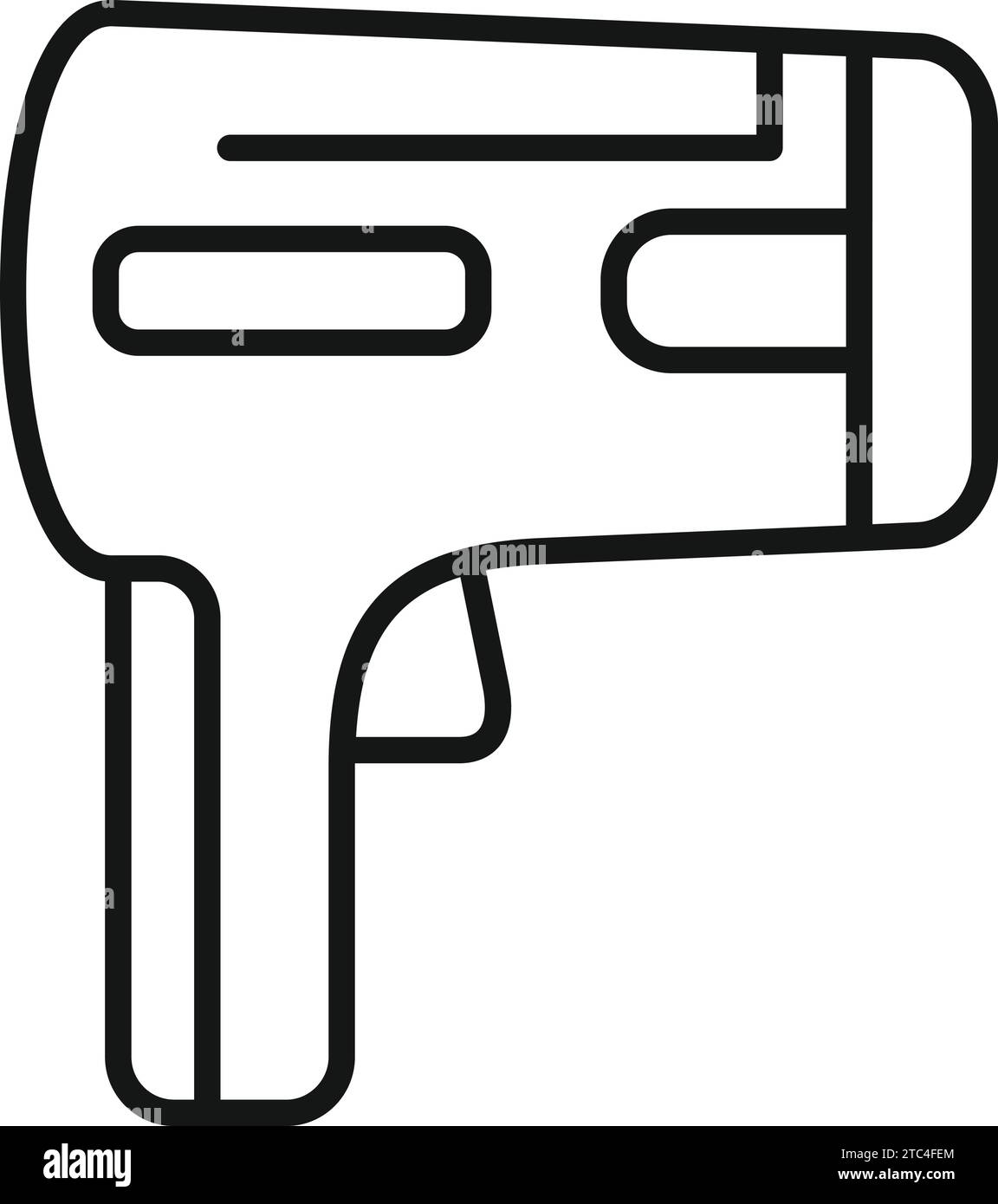 Electronic speed radar icon outline vector. Anti police road. Ticket ...