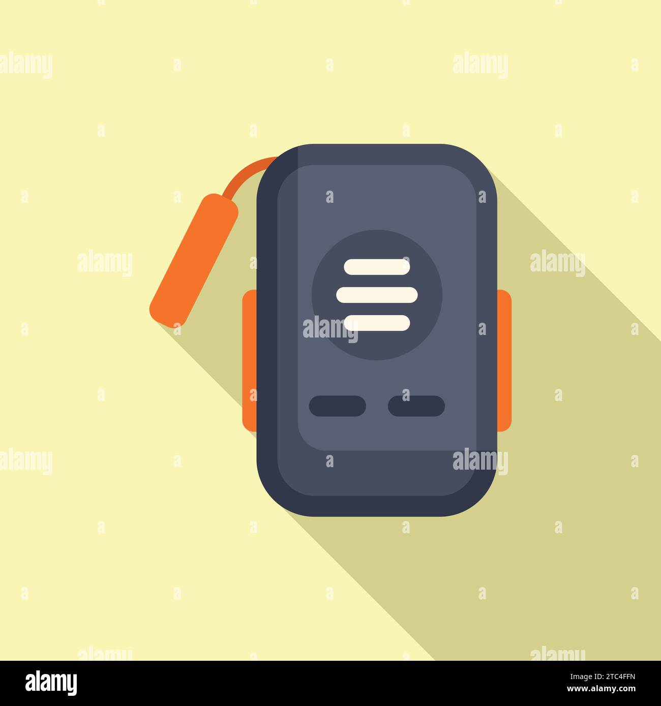 Data Wearable Tracker Icon Flat Vector System Data Network App Glass Tech Stock Vector Image