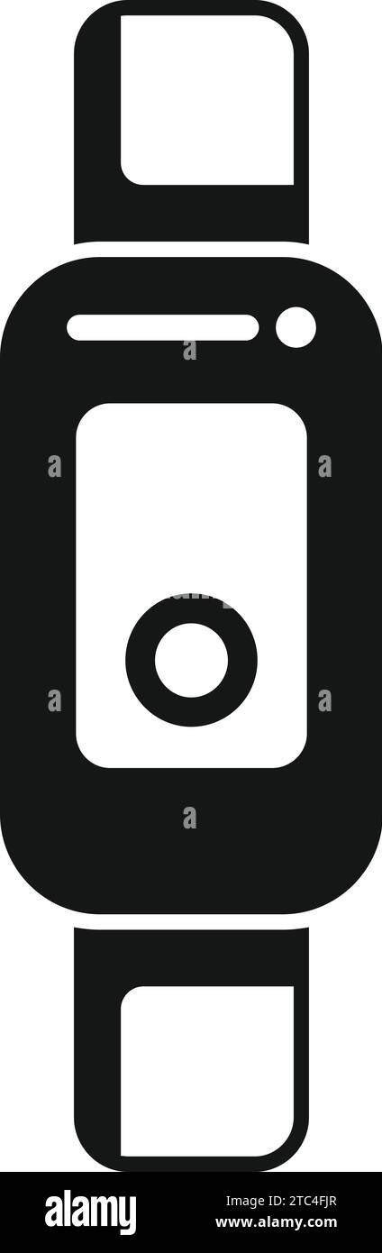 Fitness point band icon simple vector. Data network. Run glass sport ...