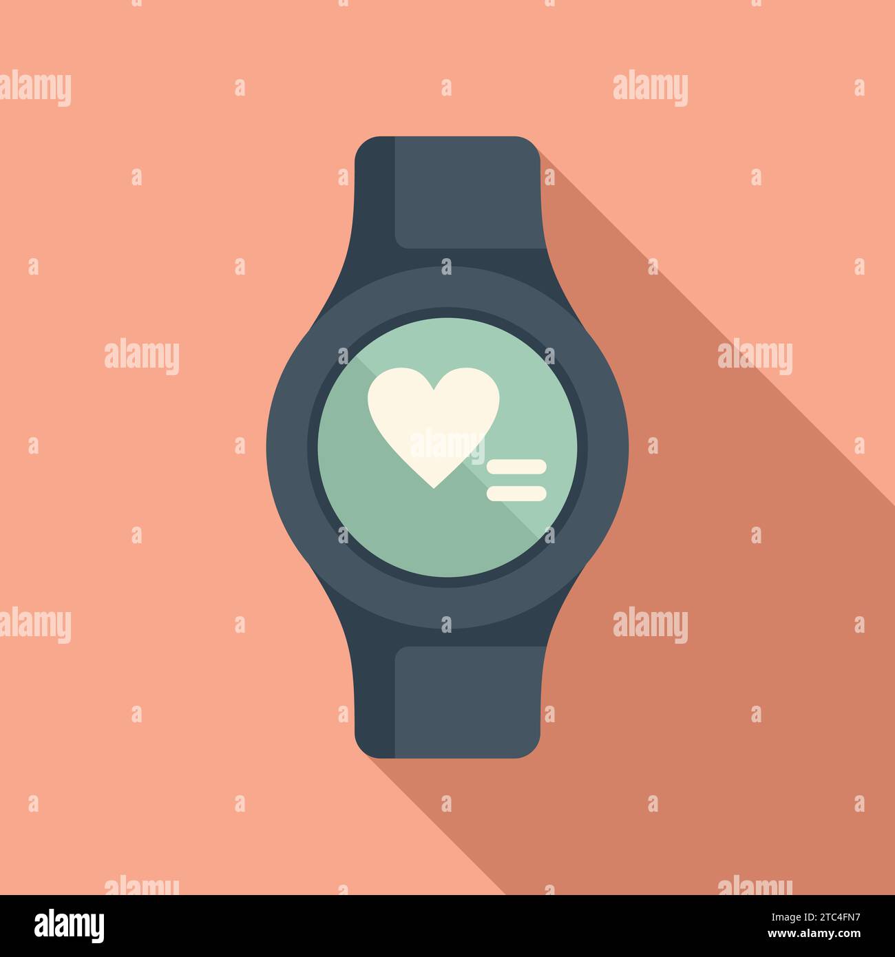 Fitbit smartwatch icon flat vector. Wifi counter sport. Run app ...