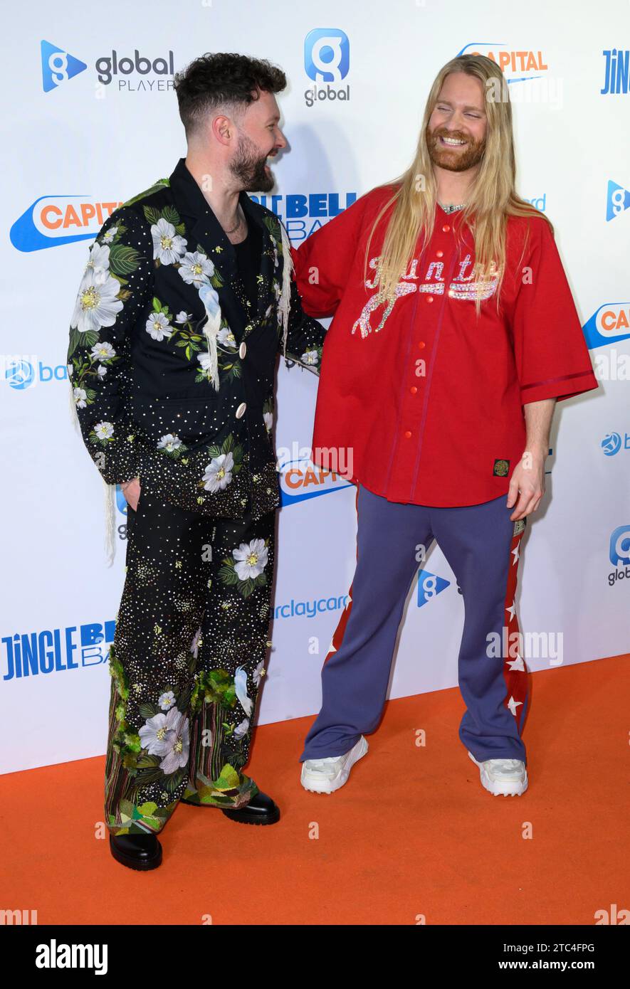 London, UK. December 10th, 2023. Calum Scott and Sam Ryder at Capital’s ...