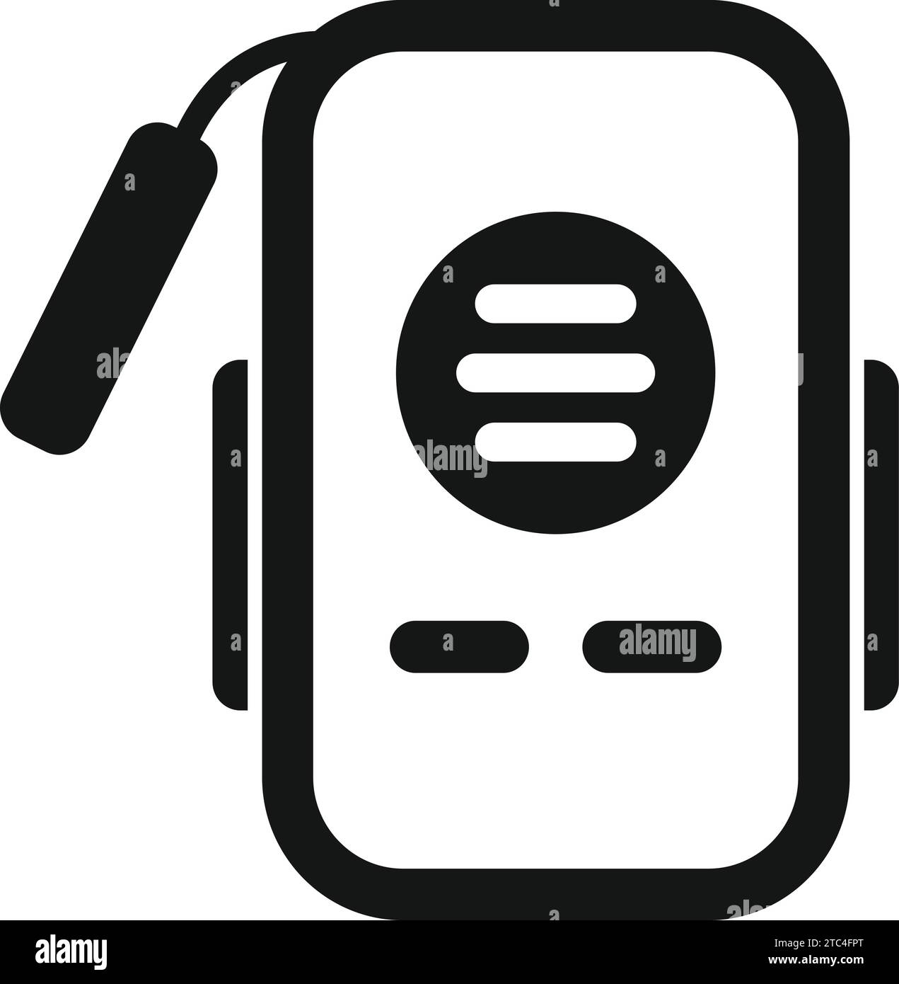 Data wearable tracker icon simple vector. System data network. App ...