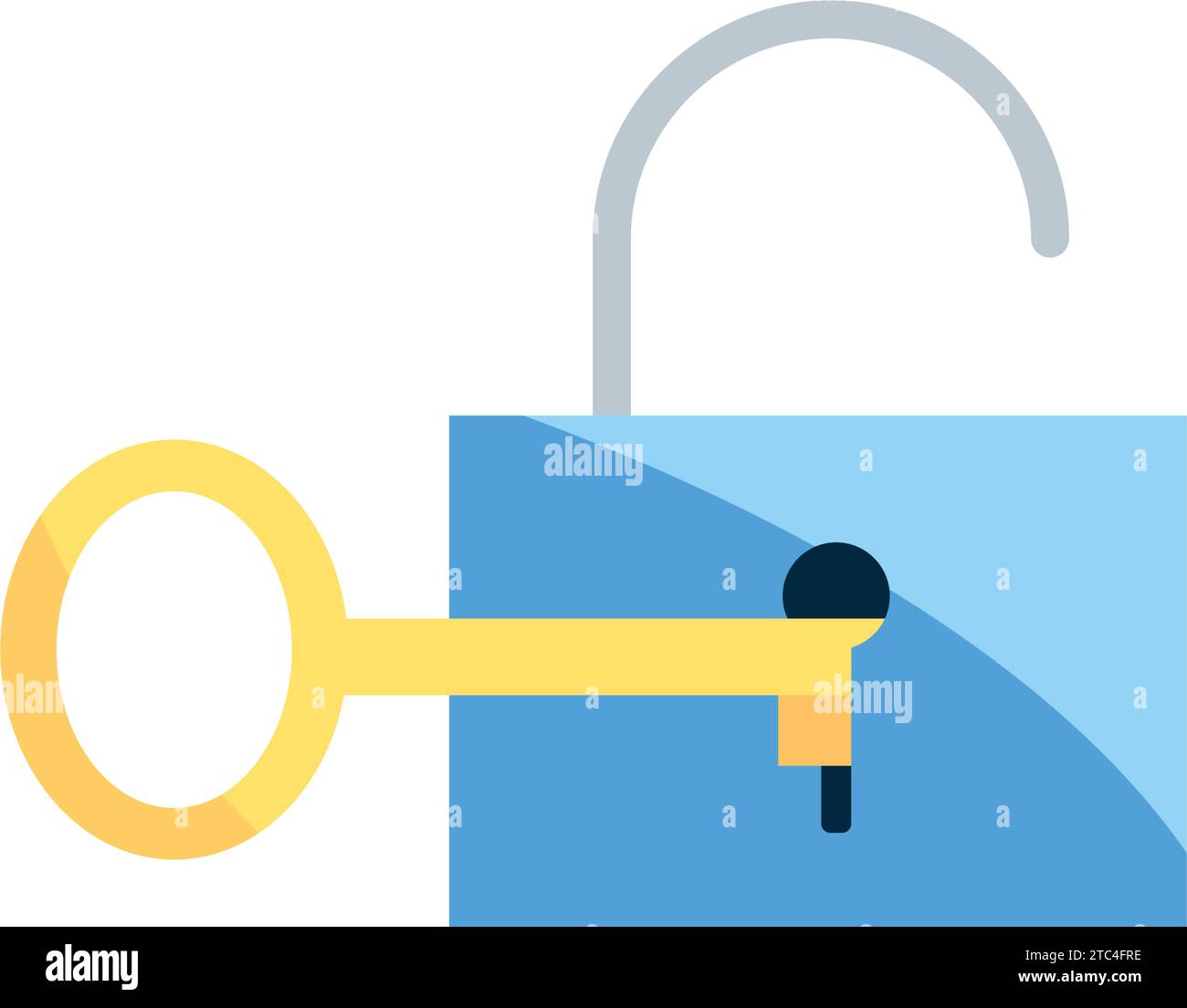 Shackle padlock Stock Vector Images - Alamy