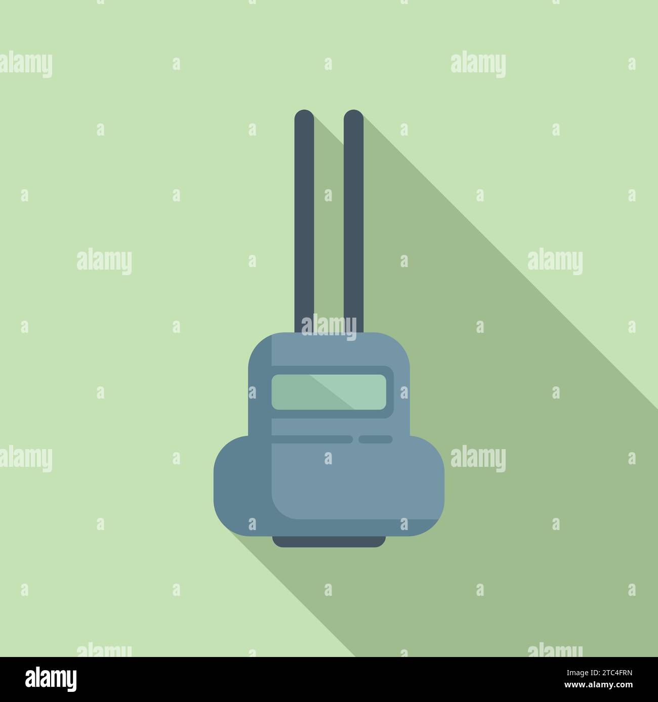 Probe test kit icon flat vector. Ph meter. Acidic paper liquid Stock ...