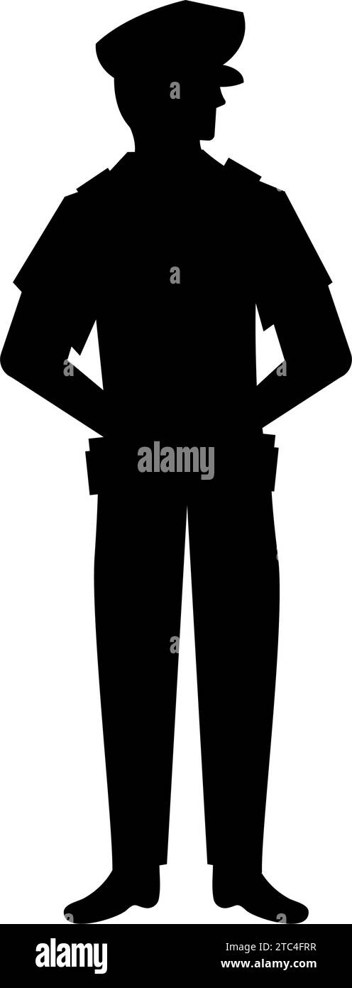 police silhouette design Stock Vector Image & Art - Alamy