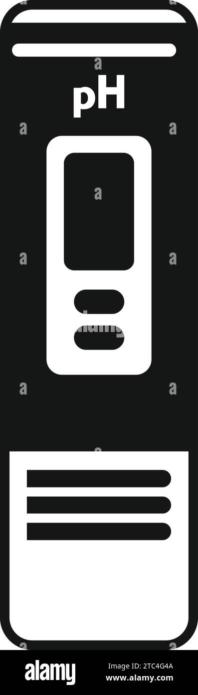 Computer ph meter icon simple vector. Soil measure. Medical liquid natural Stock Vector Image ...