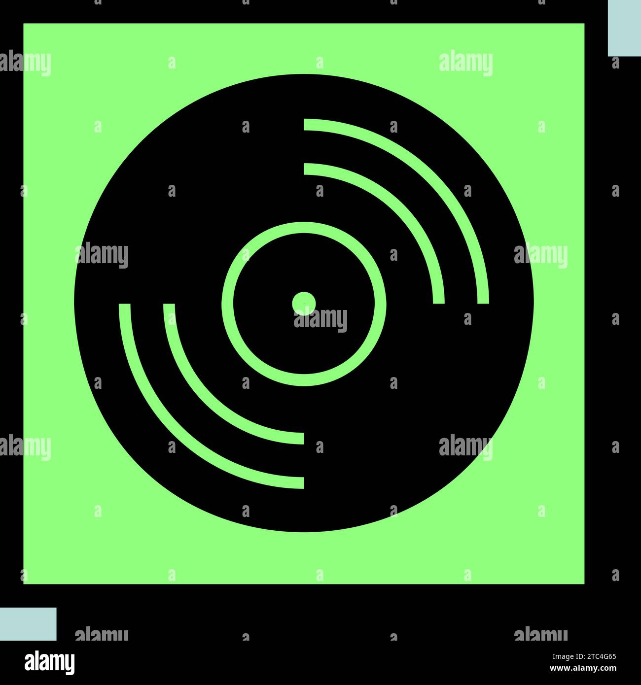 Vinyl record, lp record vector isolated neo-brutalism icon. Music sign ...