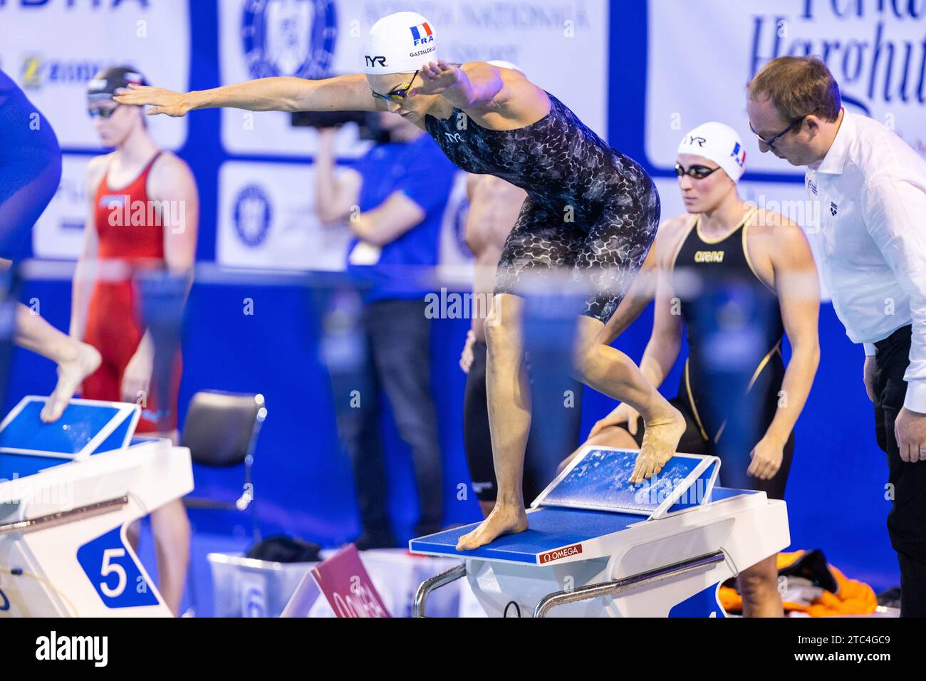 Beryl Gastaldello of France during Mixed 4x50m Medley Relay Final at ...