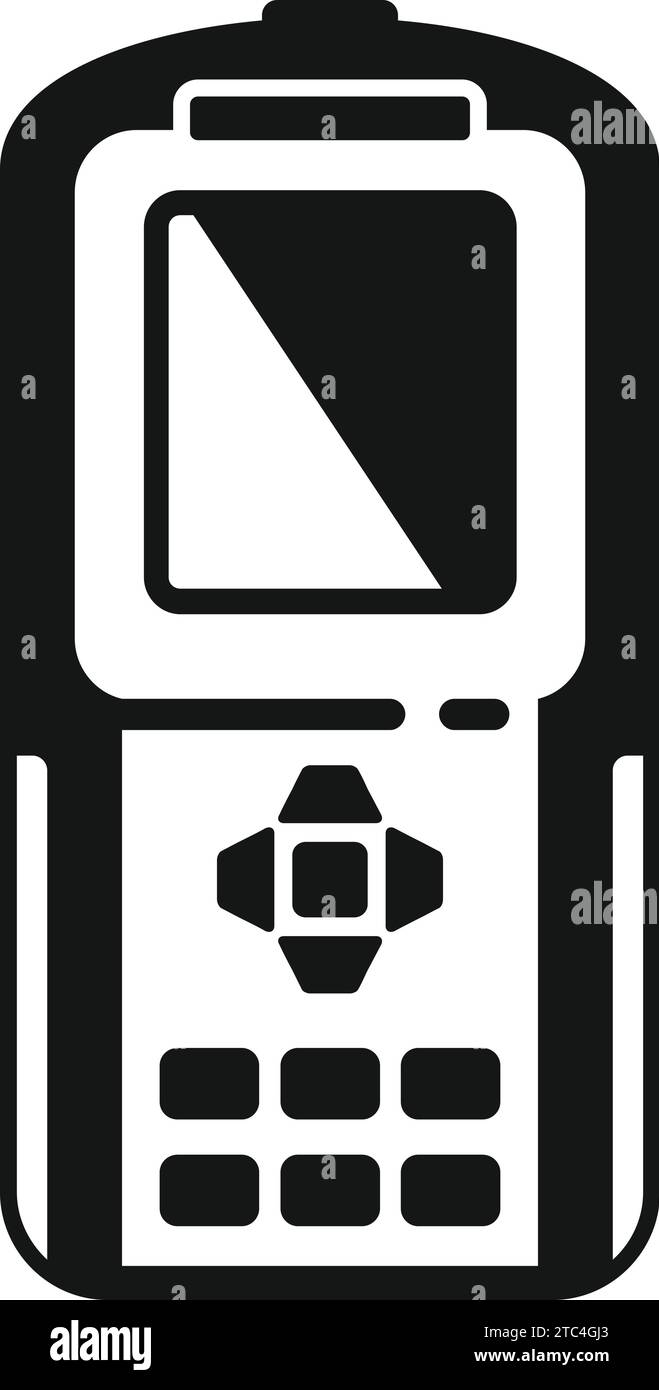 Survey laser meter icon simple vector. Tool screen electric. Sensor ...