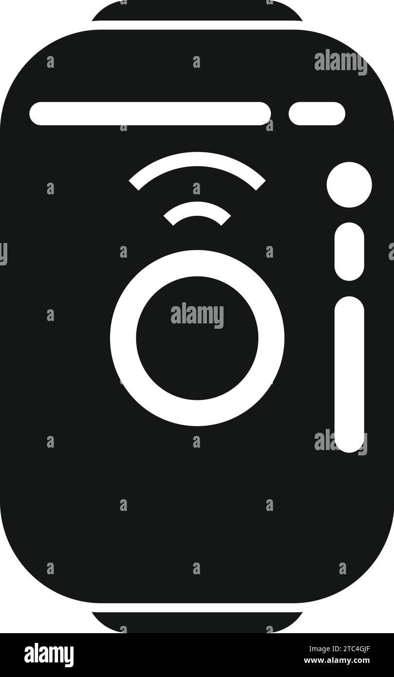 Small wearable tracker icon simple vector. Device accessory. Armlet ...
