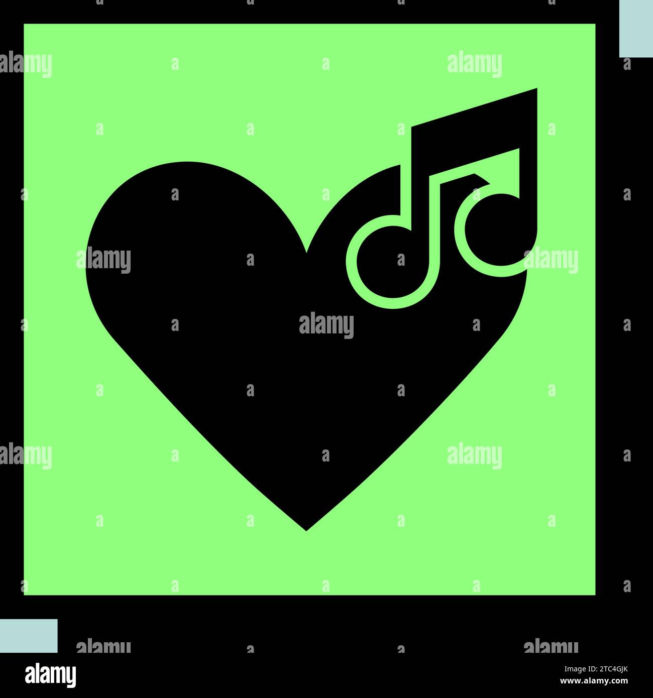 Like music isolated neo-brutalism icon. Musical note icon, music icon ...