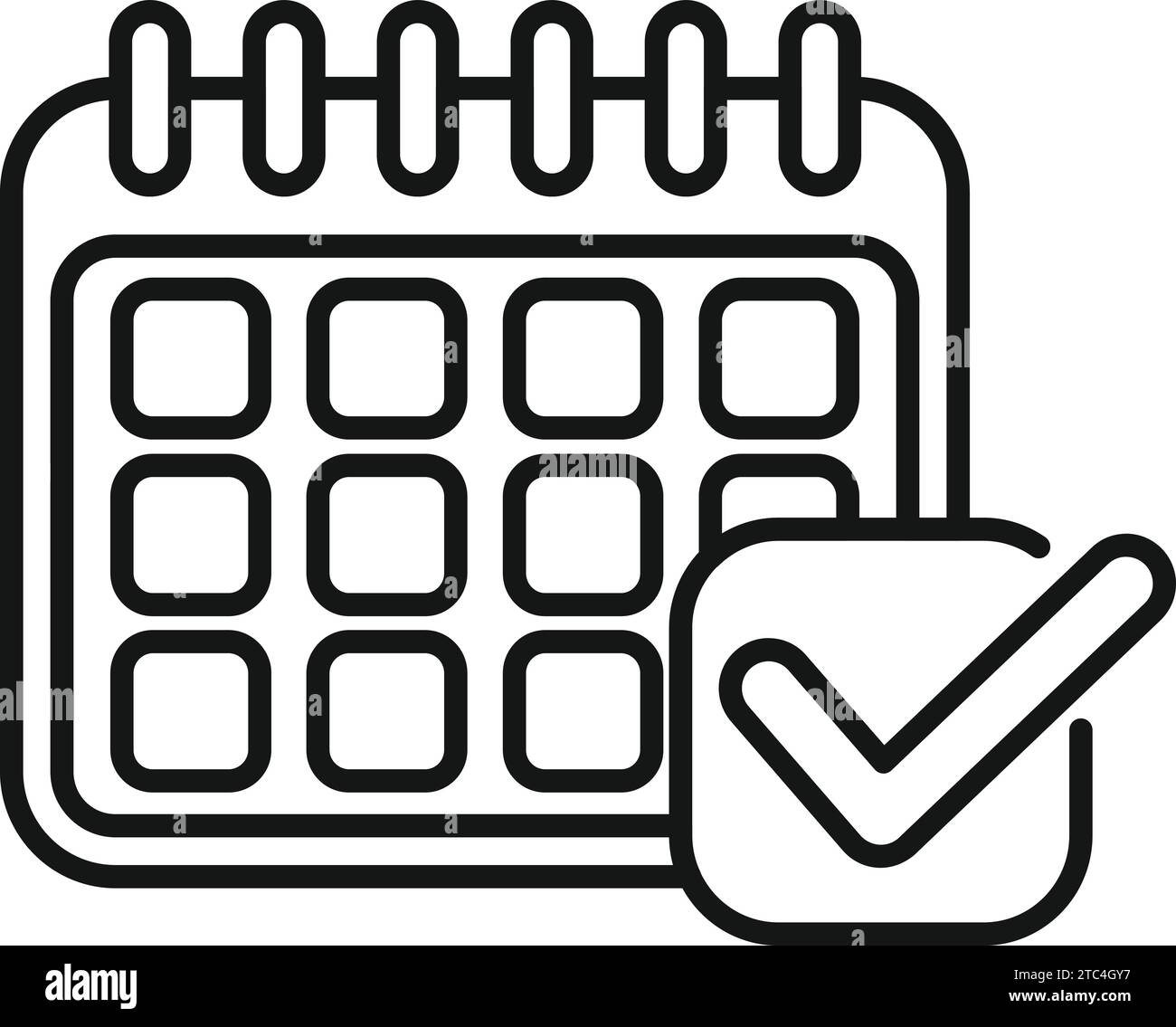 Event planner calendar icon outline vector. Couple marriage. Time festive day Stock Vector Image ...