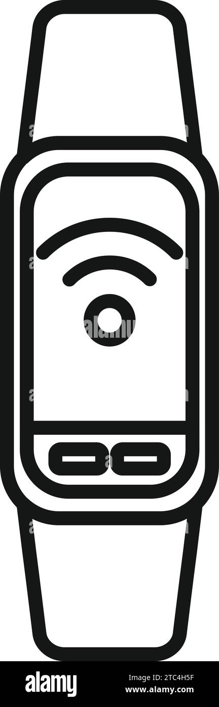 Fitbit icon vector Black and White Stock Photos & Images - Alamy
