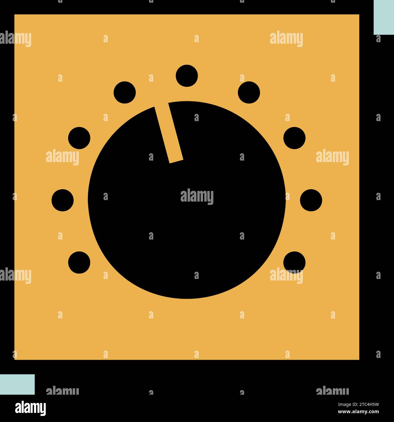 Volume knob vector neo-brutalism icon. Music sign. Graph symbol for ...
