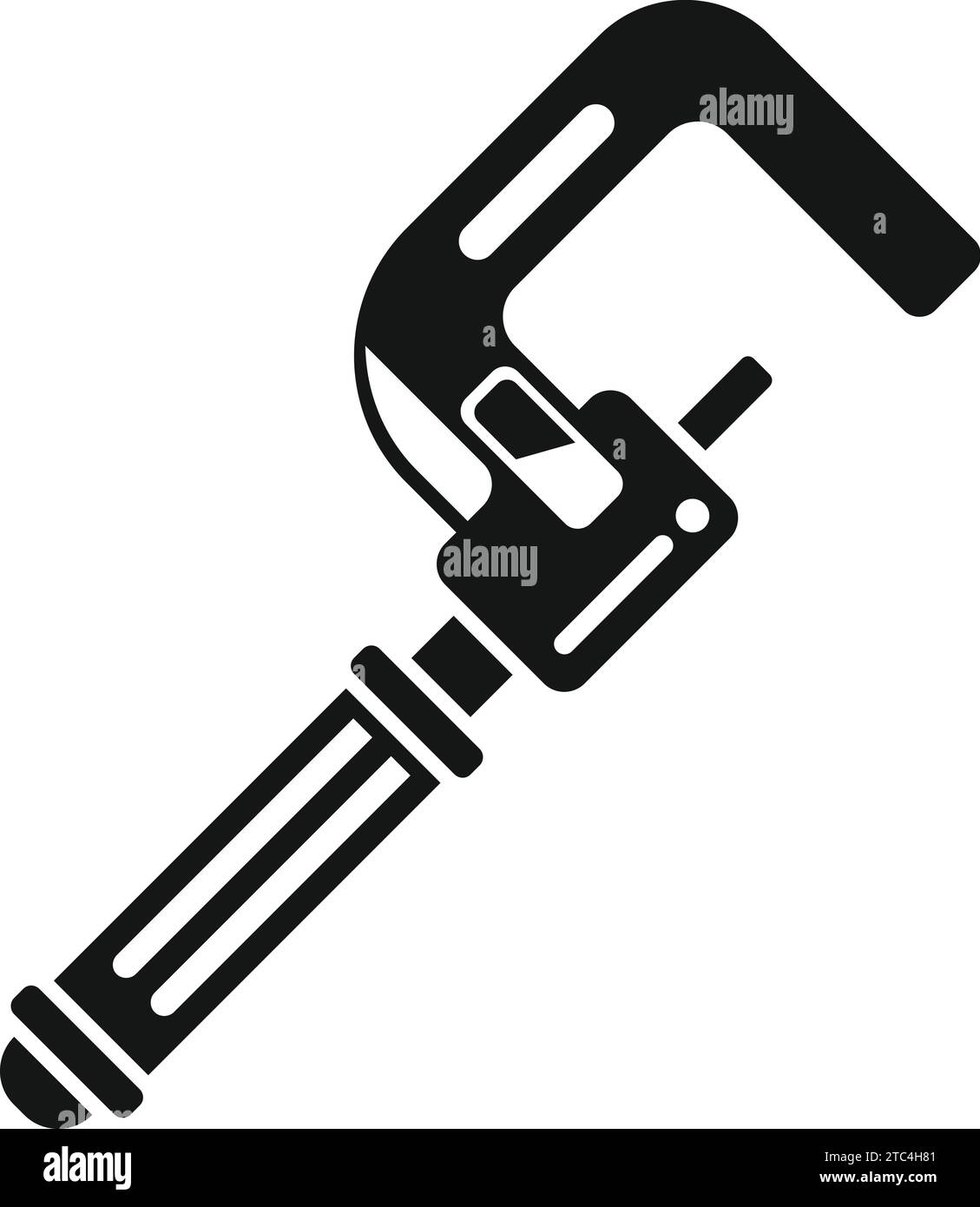 Digital micrometer equipment icon simple vector. High calibrated ...
