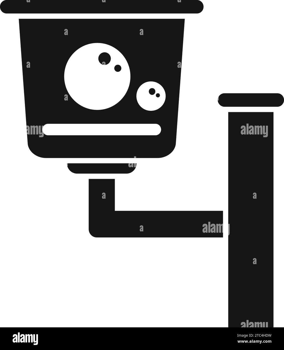 Speed radar icon simple vector. Camera car alert. City drive equipment ...