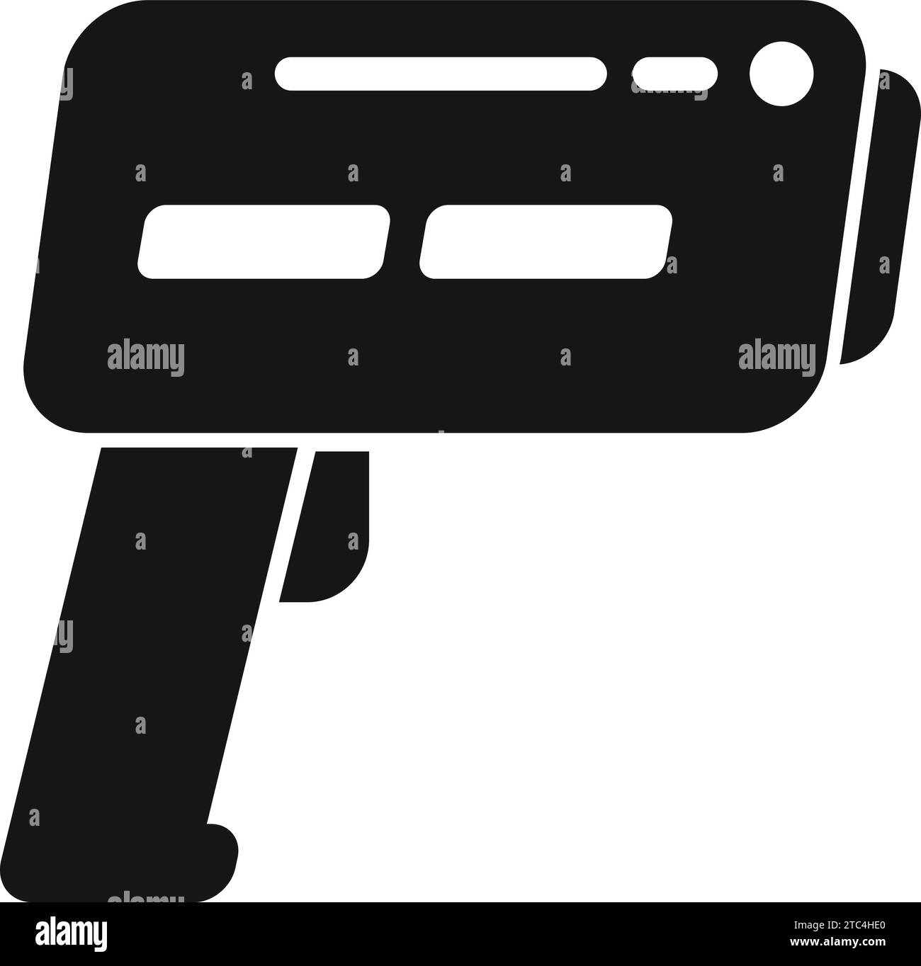 Handle speed radar icon simple vector. Flash limit gun. Transport ...
