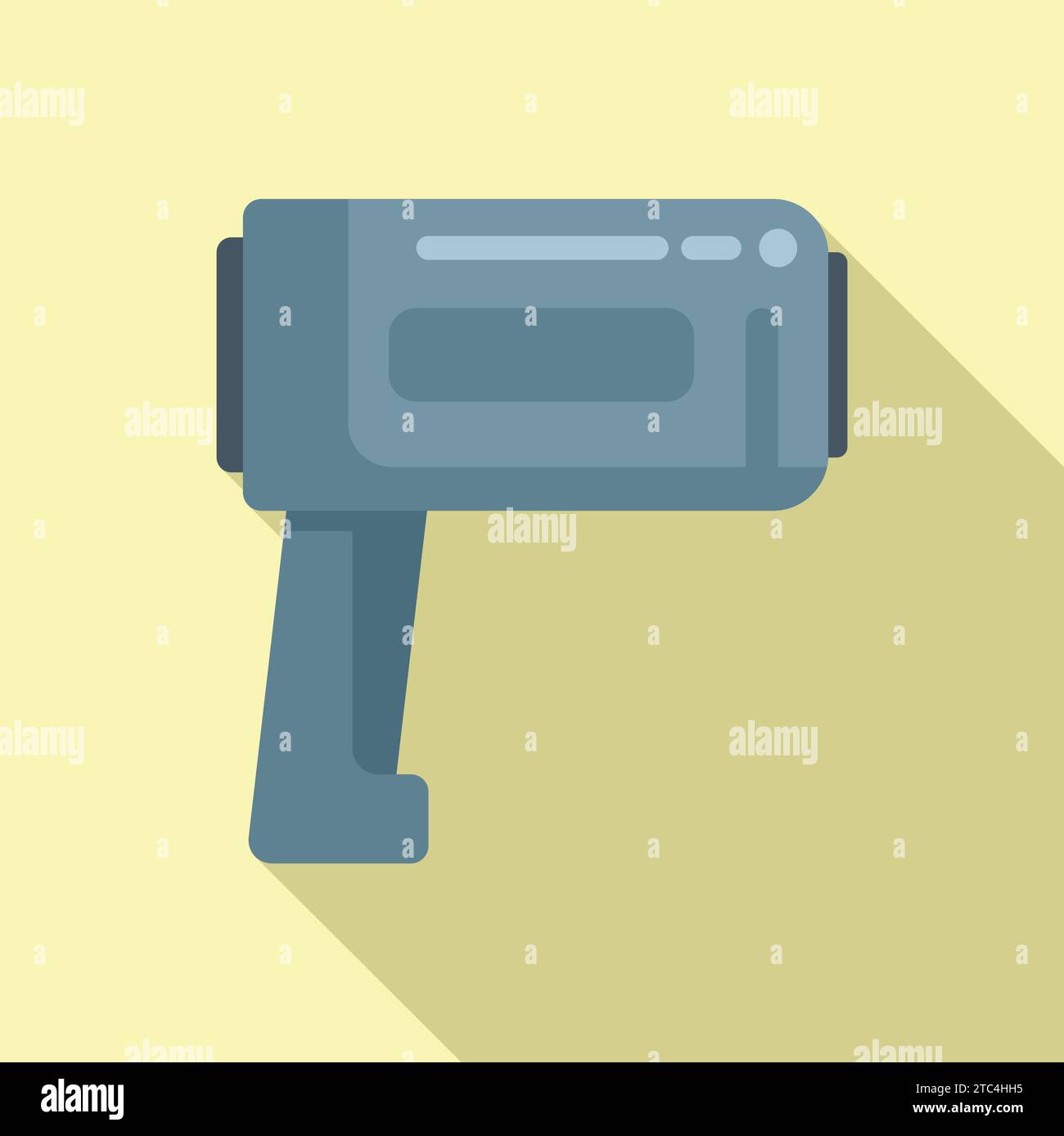 Modern speed radar icon flat vector. Limit speed tool. Cam security ...