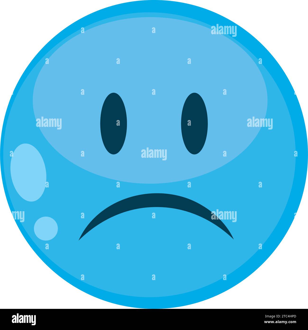 blue monday emoji Stock Vector Image & Art - Alamy