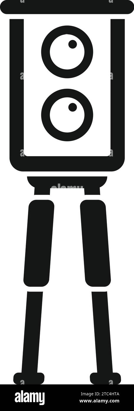 Stand speed radar icon simple vector. City street limit. Police safety ...