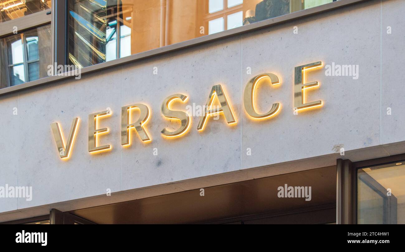 Paris, France - 12 07 2023 : facade of a boutique of the Italian brand ...