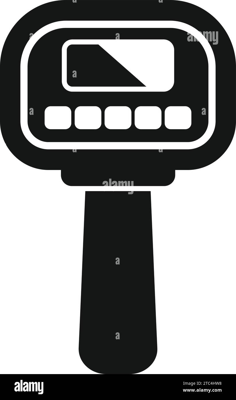 Speed limit radar icon simple vector. Area control detect. Officer ...