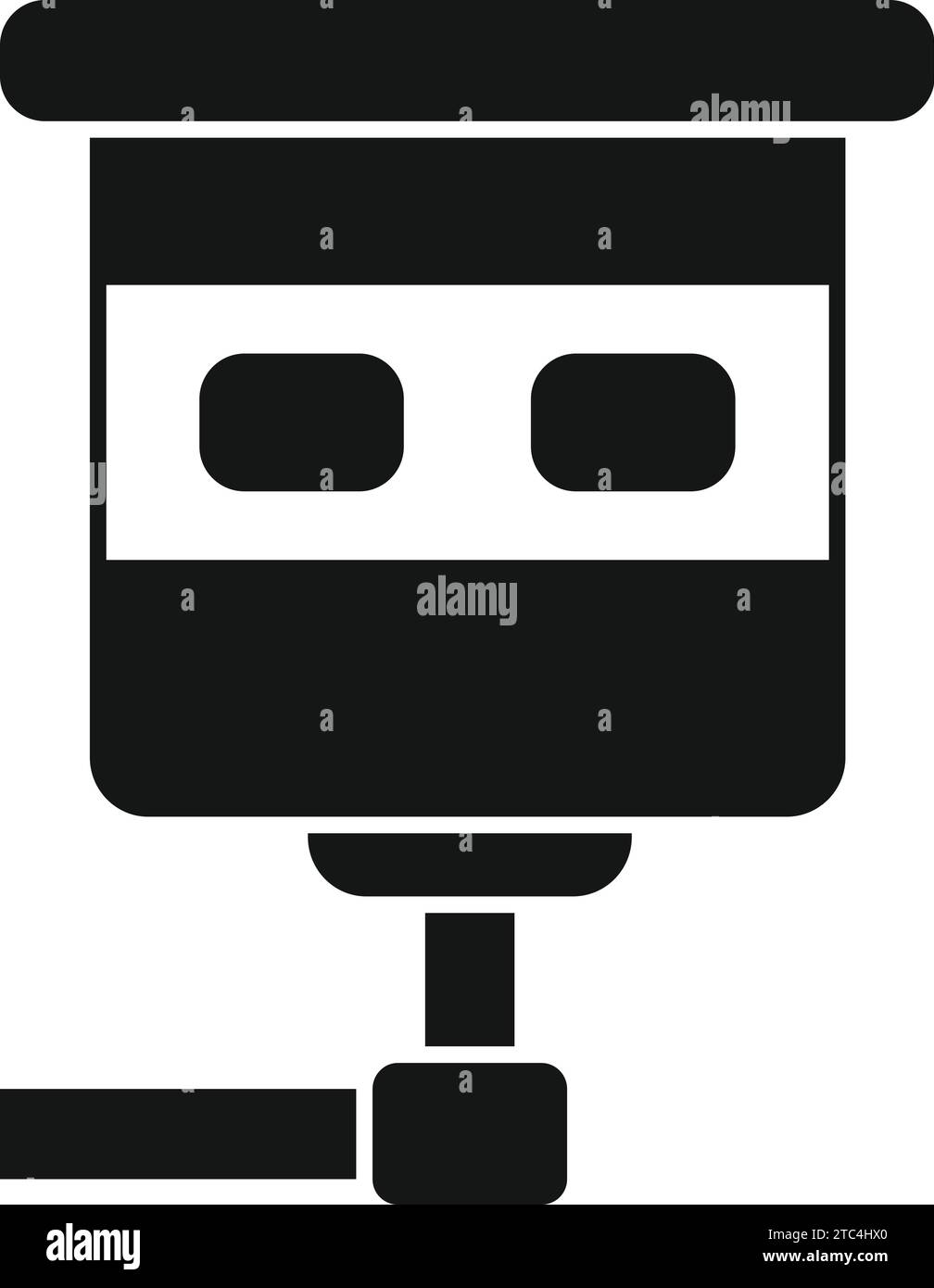 Road traffic cam icon simple vector. Gun limit tool. Transport city ...