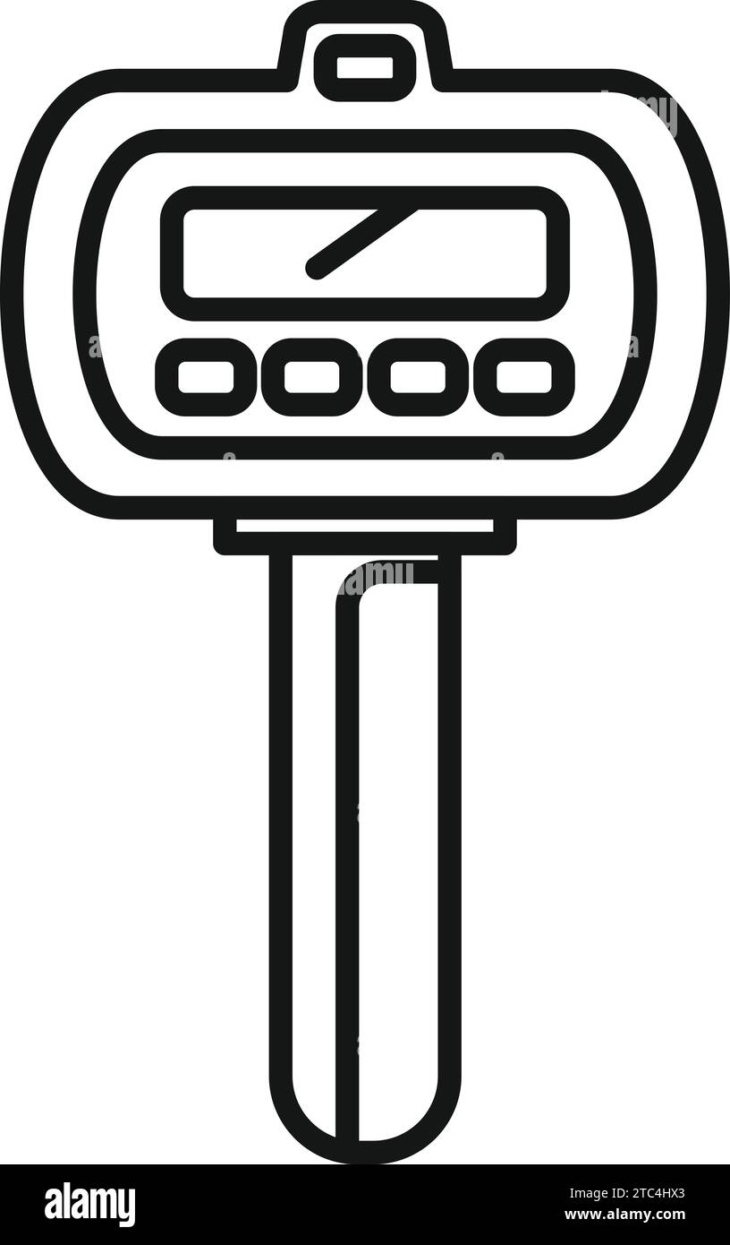 Traffic speed radar icon outline vector. Vehicle tool limit. Flash gun ...