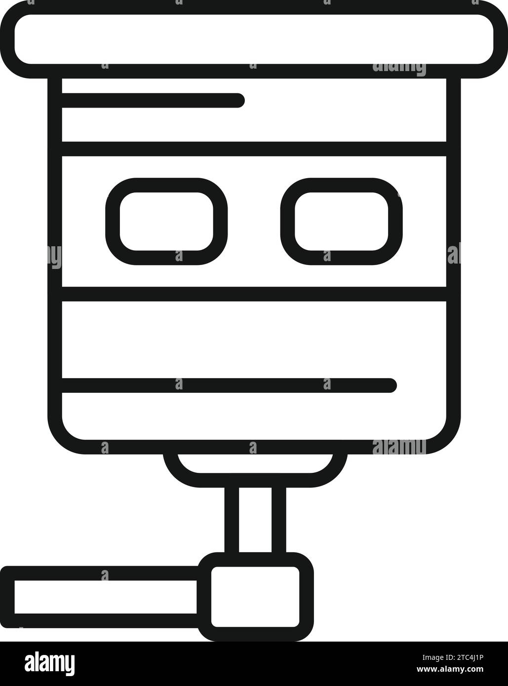 Road traffic cam icon outline vector. Gun limit tool. Transport city ...