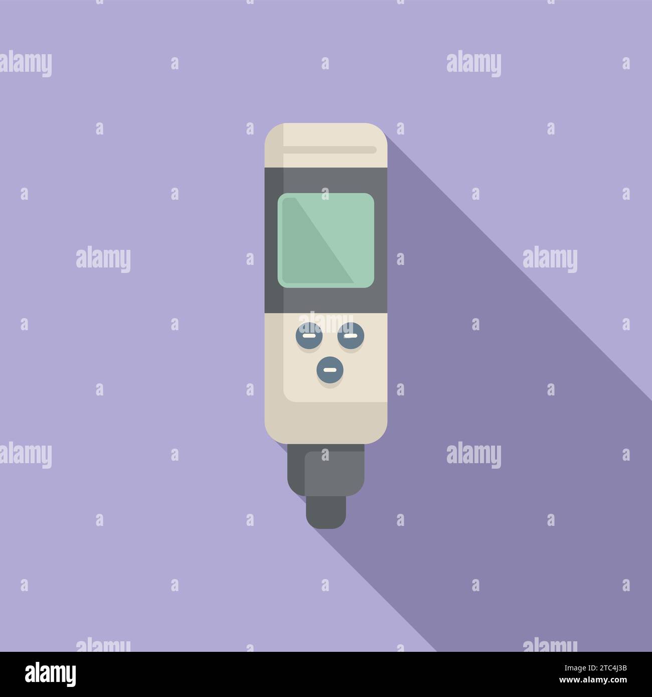 Laboratory ph meter icon flat vector. Soil measure kit. Experiment ...