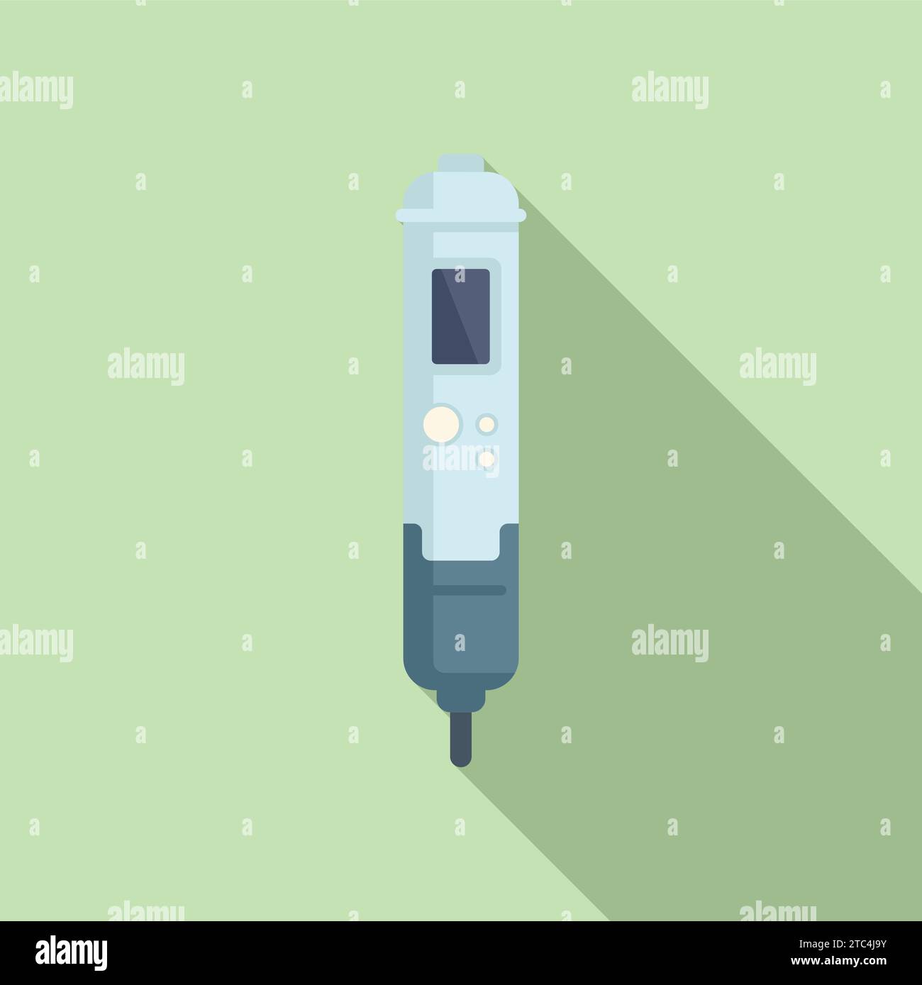 Solution chemical ph meter icon flat vector. Medical experiment. Modern ...