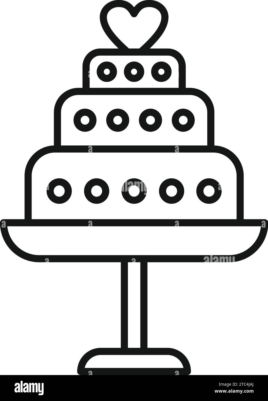 Wedding cake icon outline vector. Marriage event planner. Lady female ...