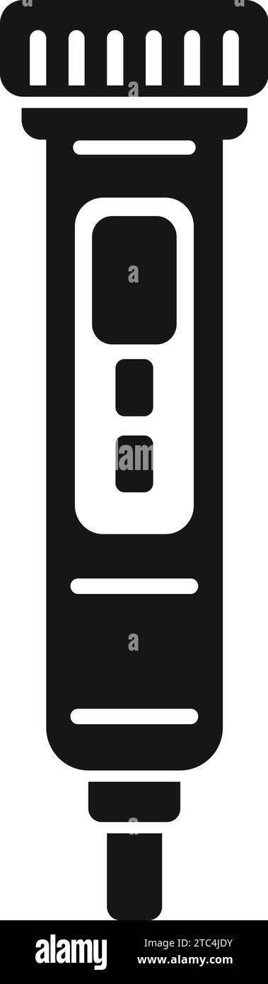 Screen ph meter icon simple vector. Sensor device soil. Medical ...