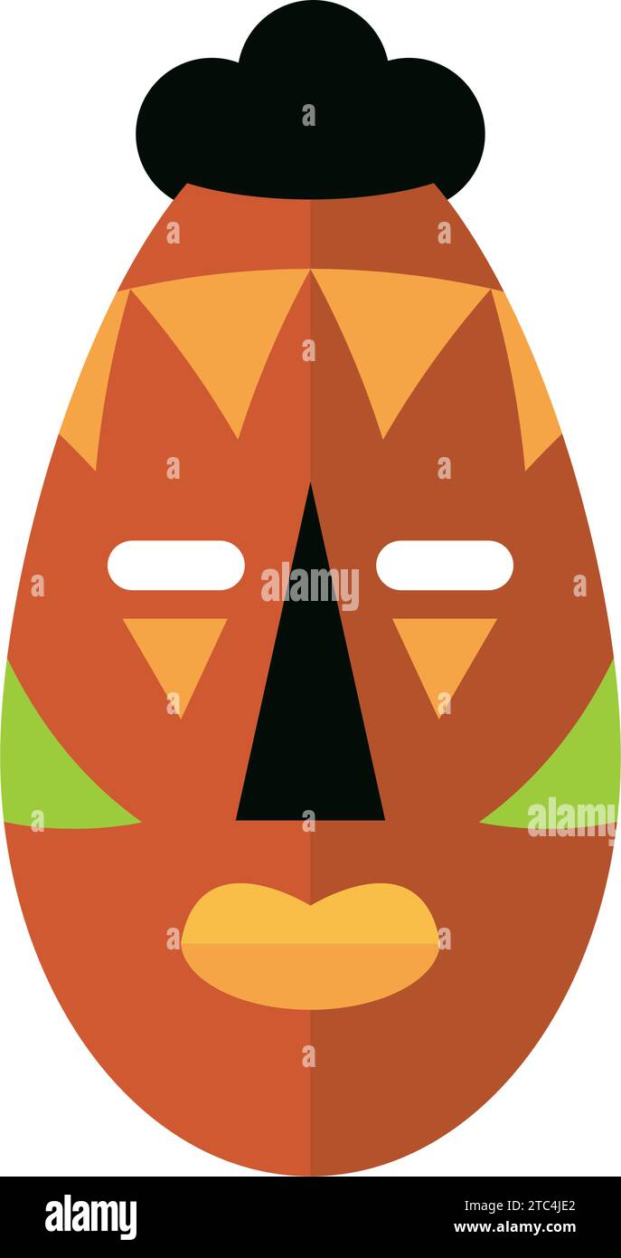 nigerian mask design with colorful details Stock Vector Image & Art - Alamy