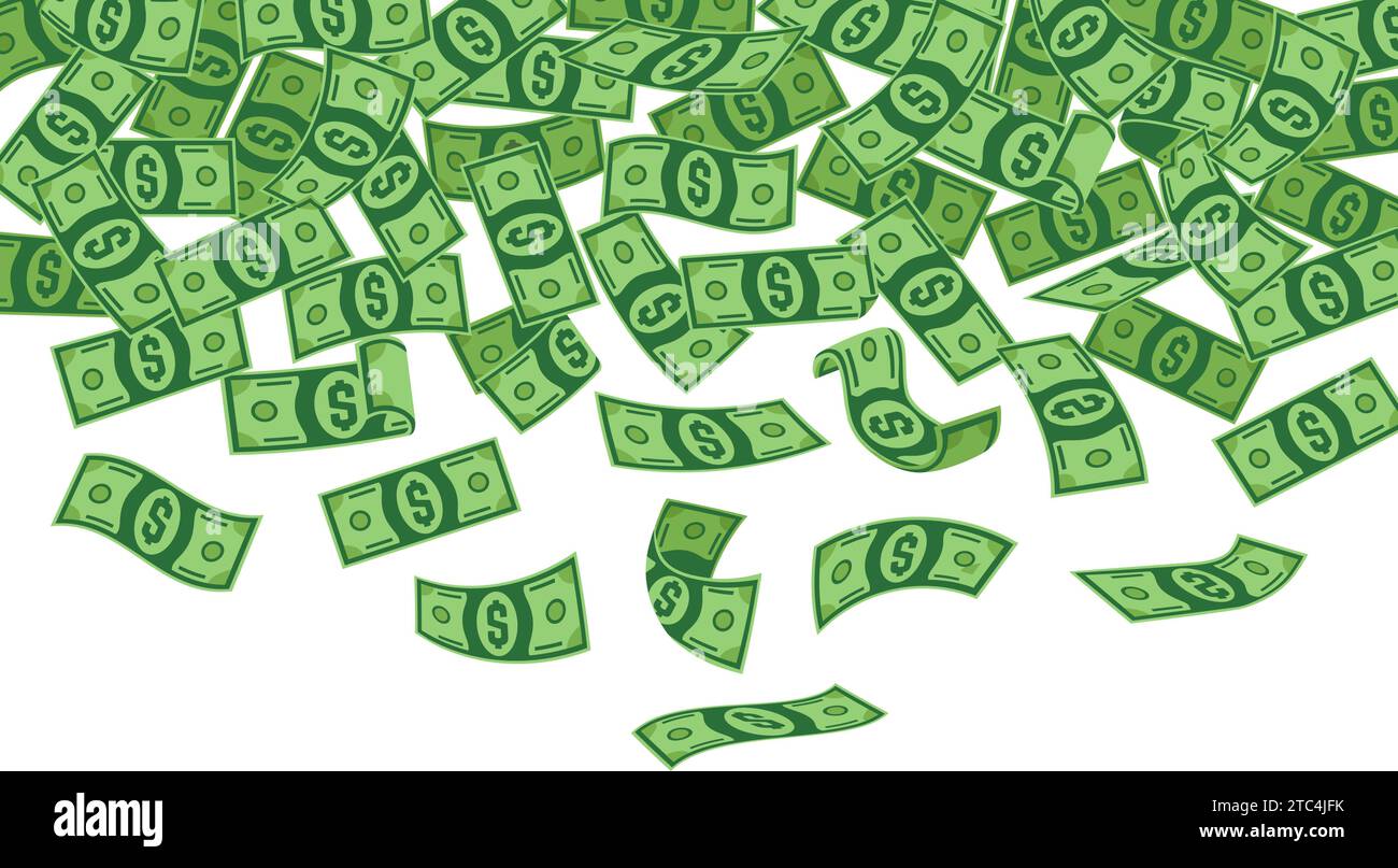 Cartoon money flying hi-res stock photography and images - Alamy