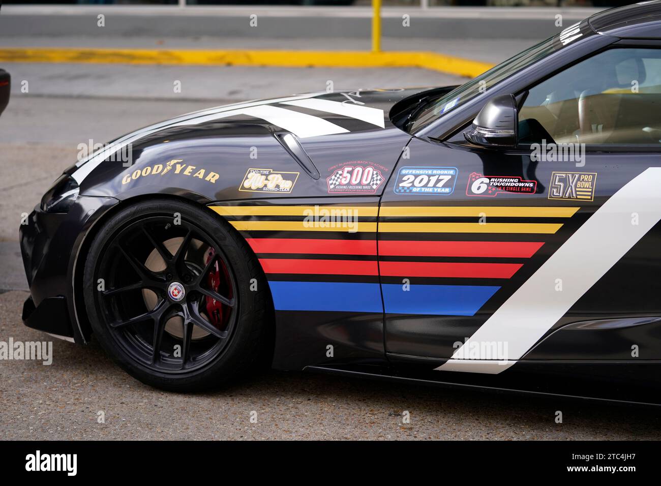 The car of New Orleans Saints running back Alvin Kamara is parked ...