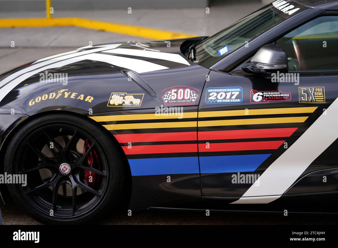 The car of New Orleans Saints running back Alvin Kamara is parked ...