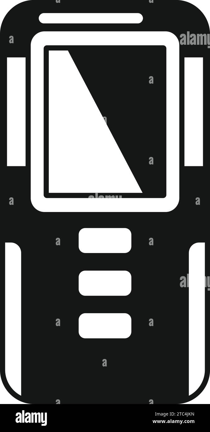 Industrial laser meter icon simple vector. Scanner tool. System device ...