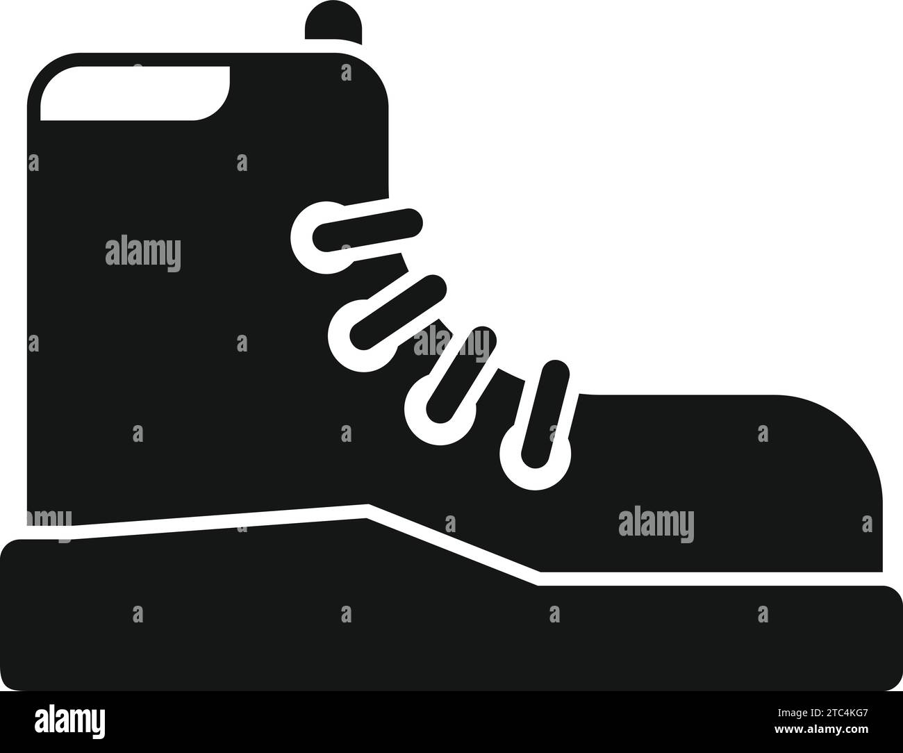 Hiking boot icon simple vector. Campsite vacation. Nature holiday Stock ...