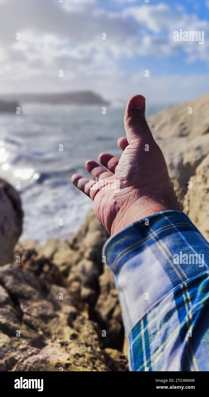 Skyward gesture hi-res stock photography and images - Alamy
