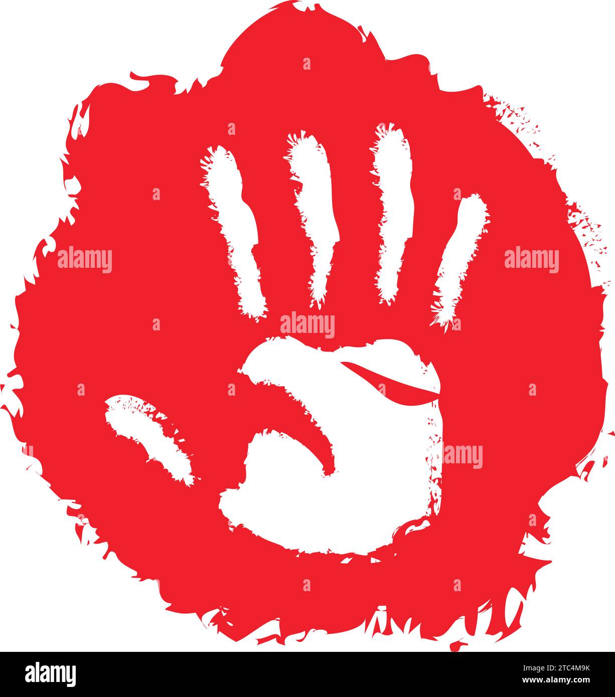 red hand day design Stock Vector Image & Art - Alamy