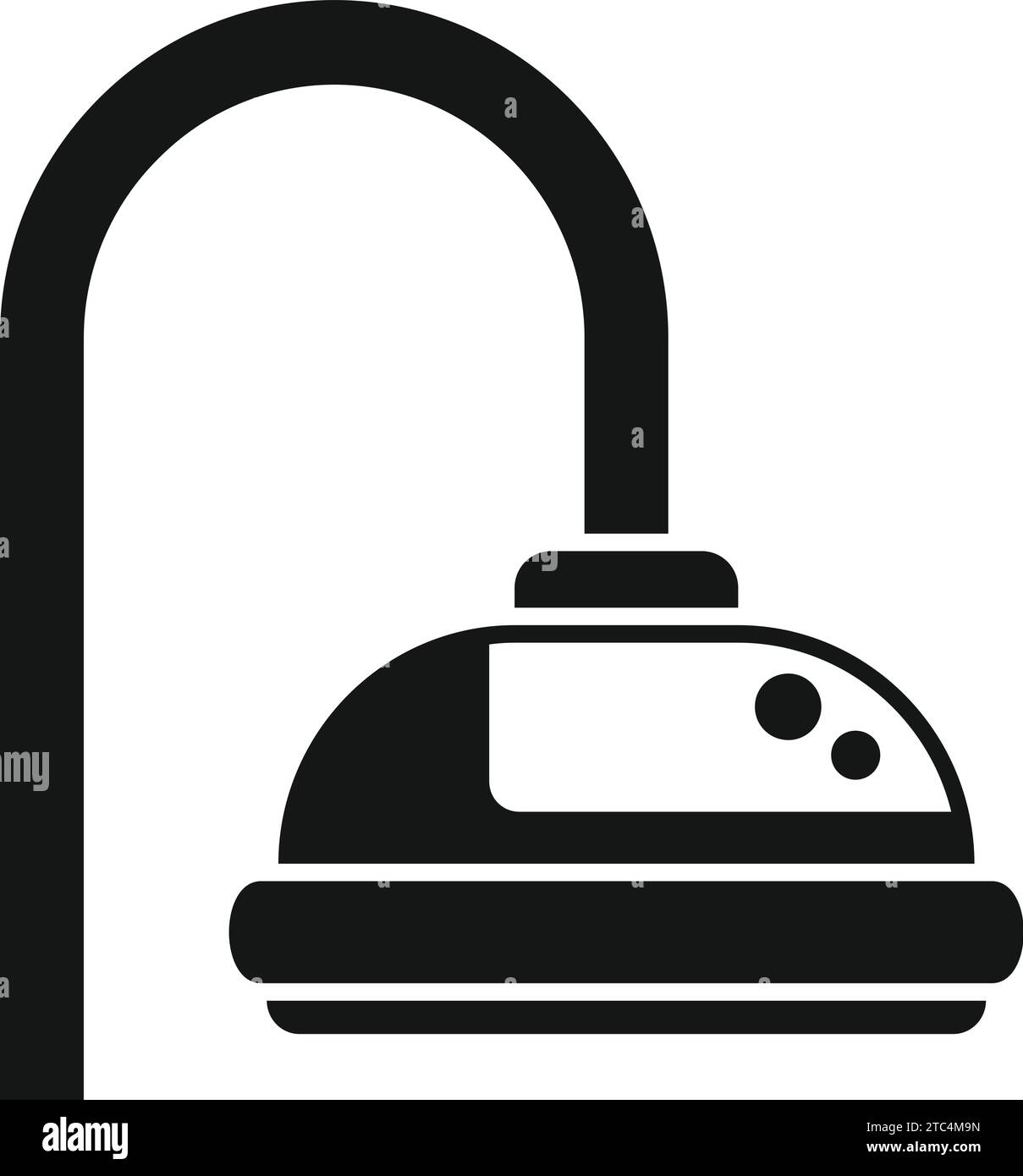 Tubing spray head icon simple vector. Shower head spa. Restroom wash ...