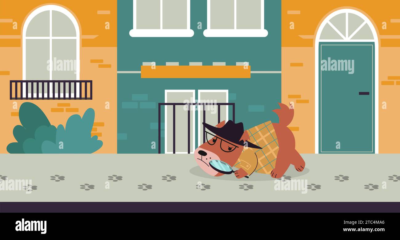 Detective cartoon hi-res stock photography and images - Alamy