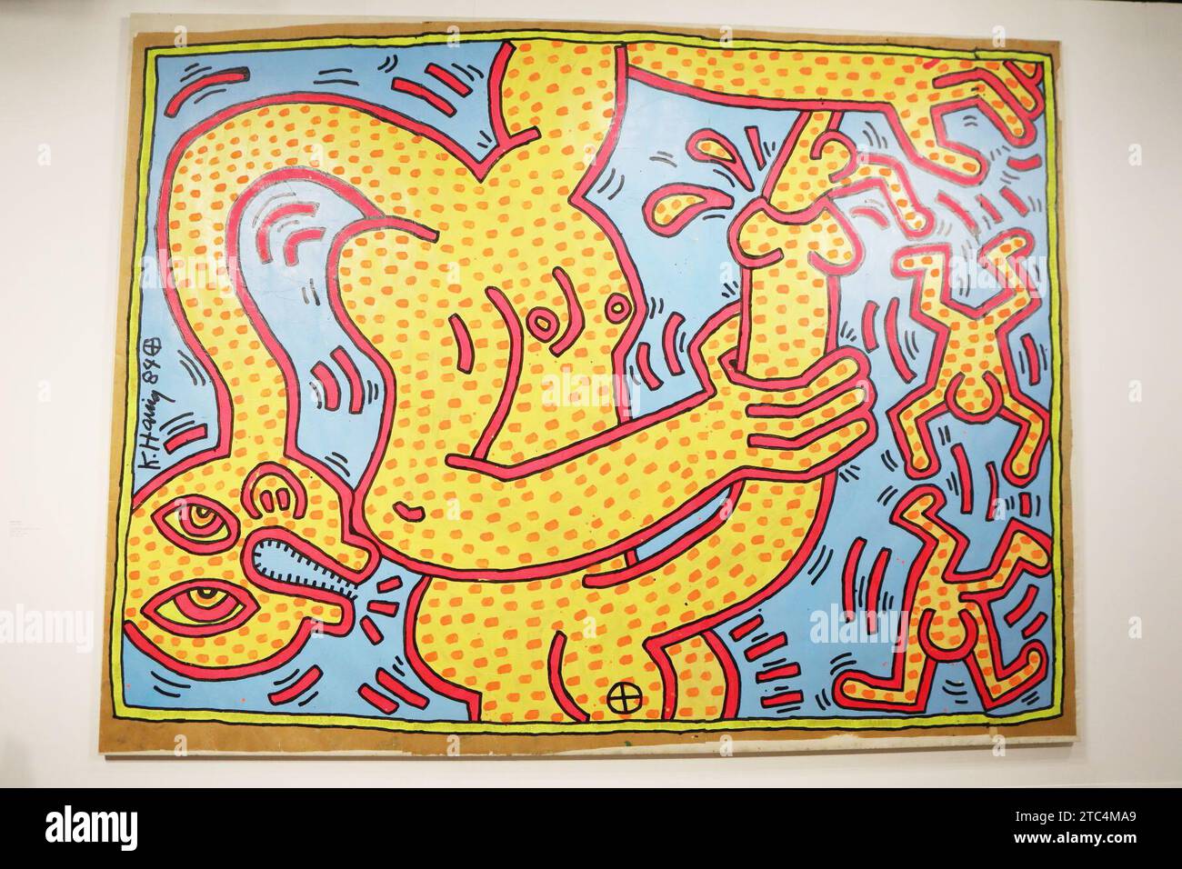 Miami Beach, United States. 09th Dec, 2023. Artwork by Keith Haring ...
