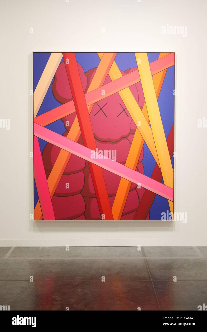 Miami Beach, United States. 09th Dec, 2023. Artwork by KAWS during Art ...