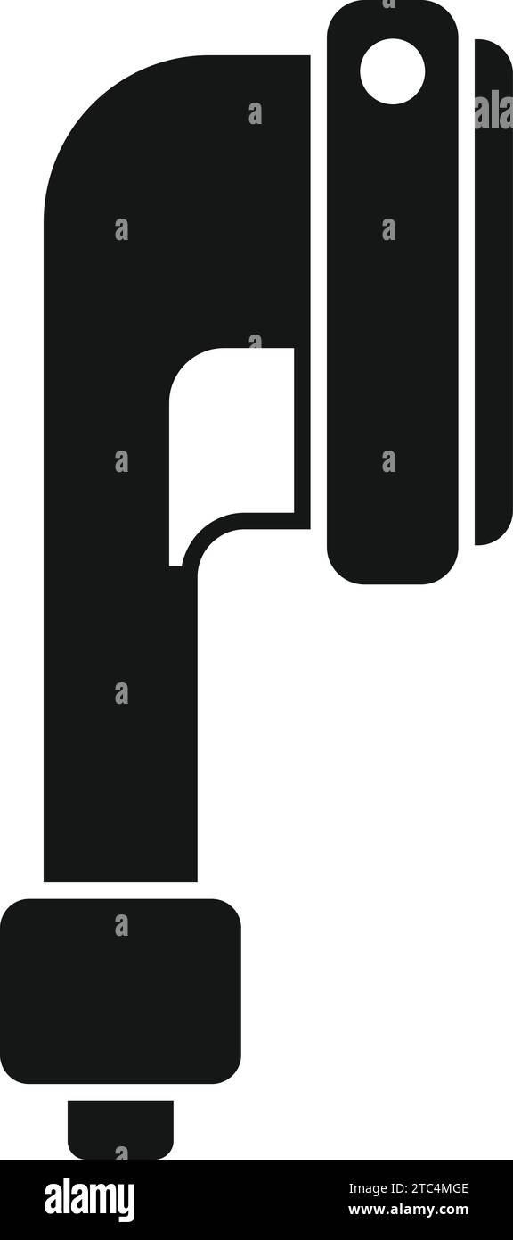Restroom tubing icon simple vector. Shower head. Spa drops faucet Stock ...