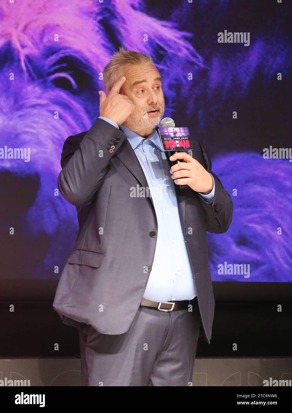 SHANGHAI, CHINA - DECEMBER 10, 2023 - Luc Besson attends the movie ...