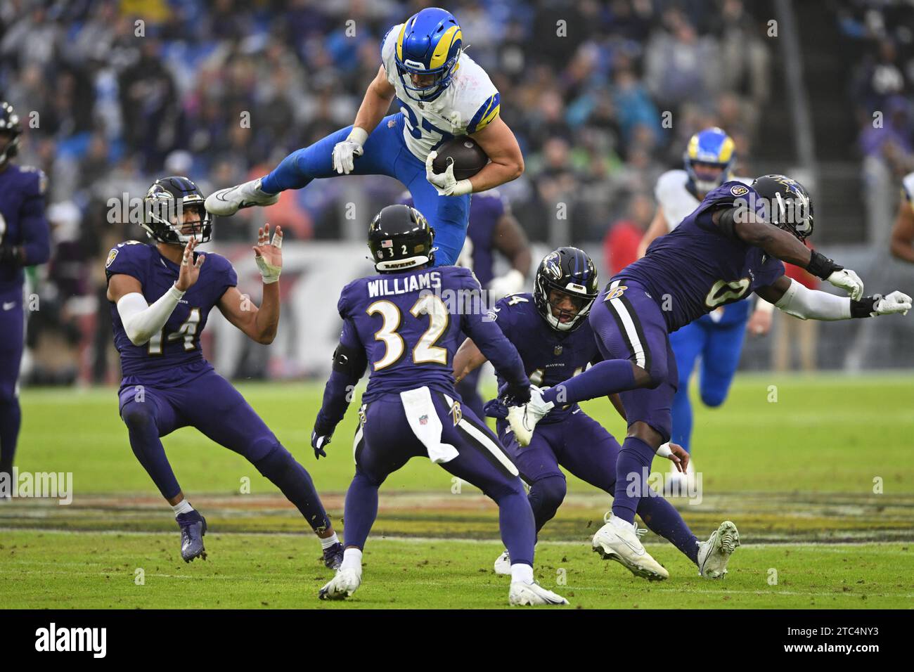 Baltimore, United States. 10th Dec, 2023. Los Angeles Rams tight end ...